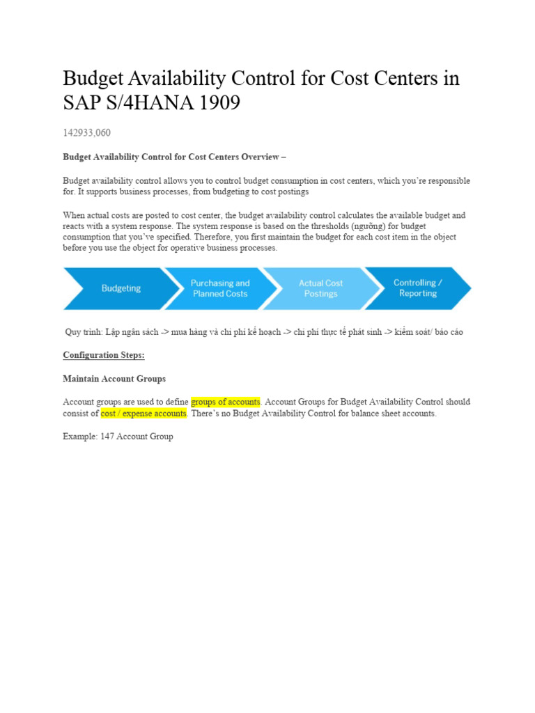 CF Budget Cost Center | PDF | Engineering Tolerance | Budget