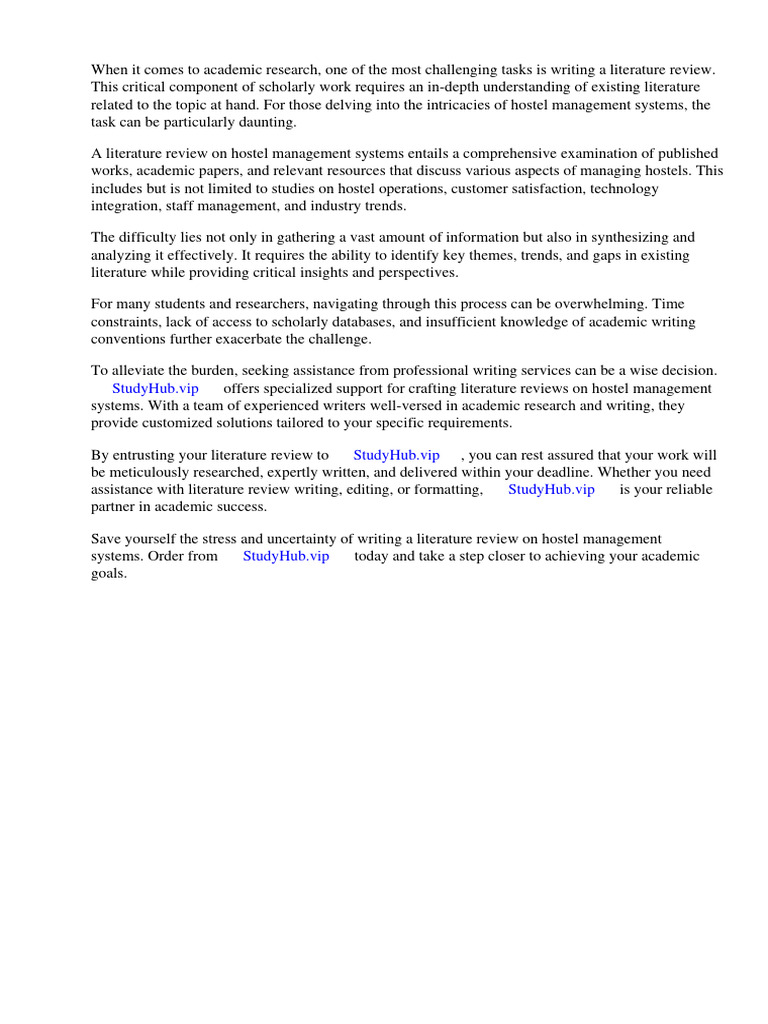 Literature Review On Hostel Management System PDF | Download Free PDF ... Literature Review On Hostel Management System PDF | Download Free PDF ...
