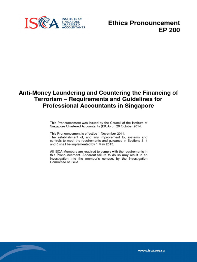 Ethical Practitioner 200 | PDF | Terrorism Financing | Regulatory ...