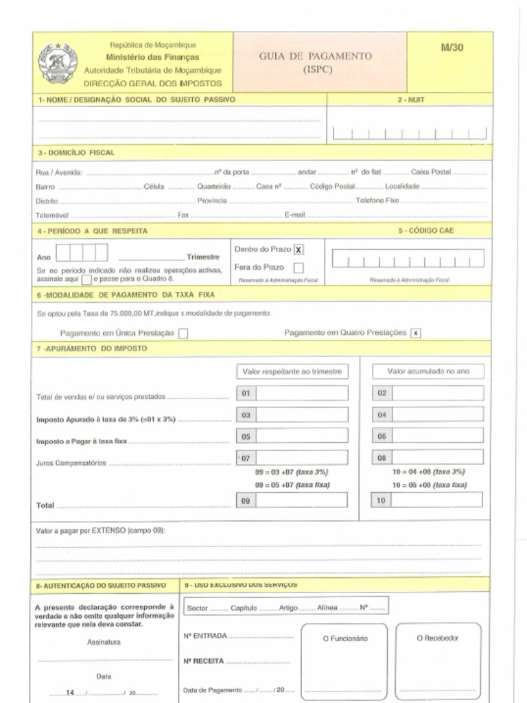 Modelo 30 ISPC | PDF