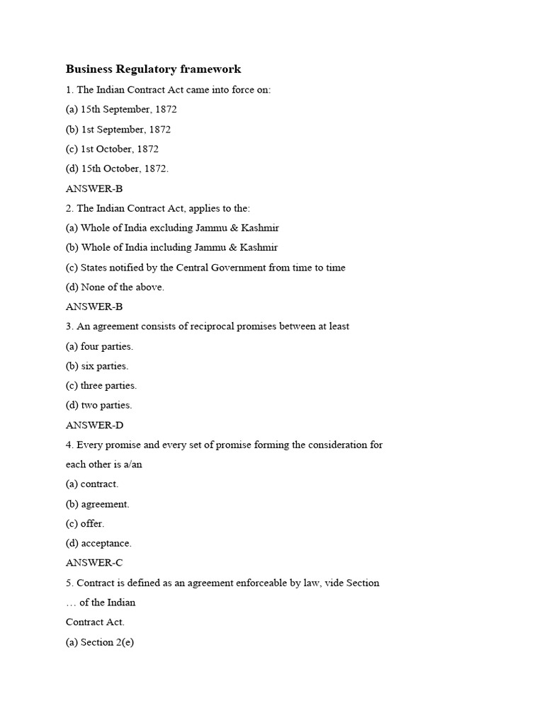 Business Regulatory framework | PDF | Private Law | Business Law