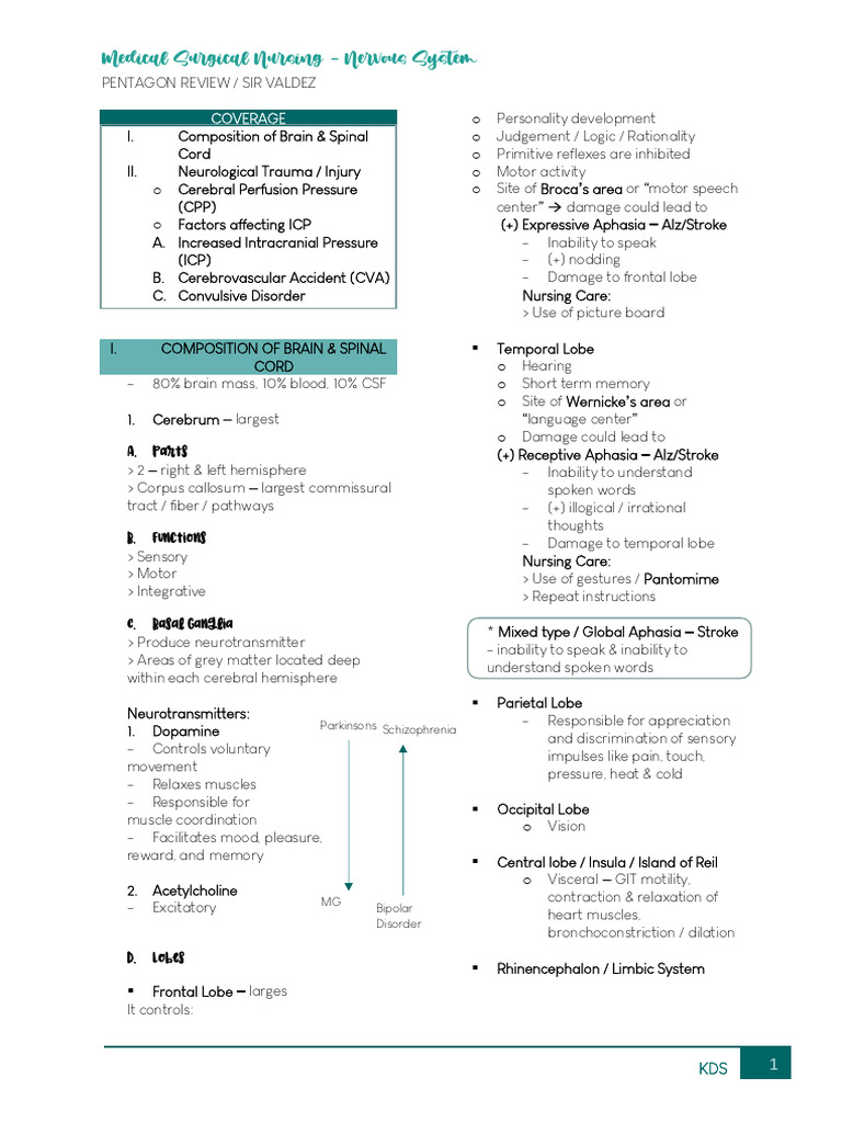 MS - Neuro | PDF | Cerebrum | Stroke