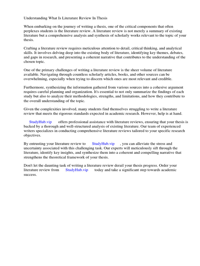 What Is Literature Review In Thesis Pdf Literature Review Thesis