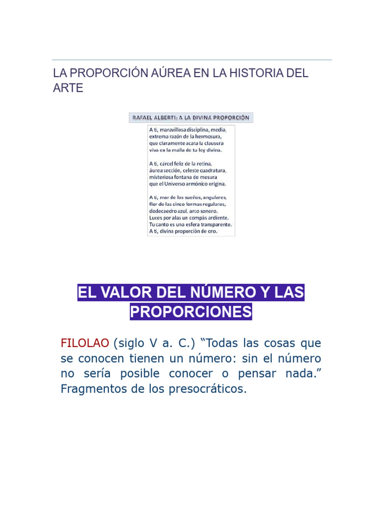 Proporción Aurea | PDF | Belleza