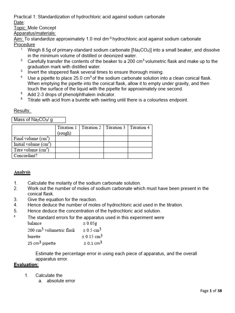 Chemistry Unit 1 Labs | PDF | Chemical Polarity | Reaction Rate