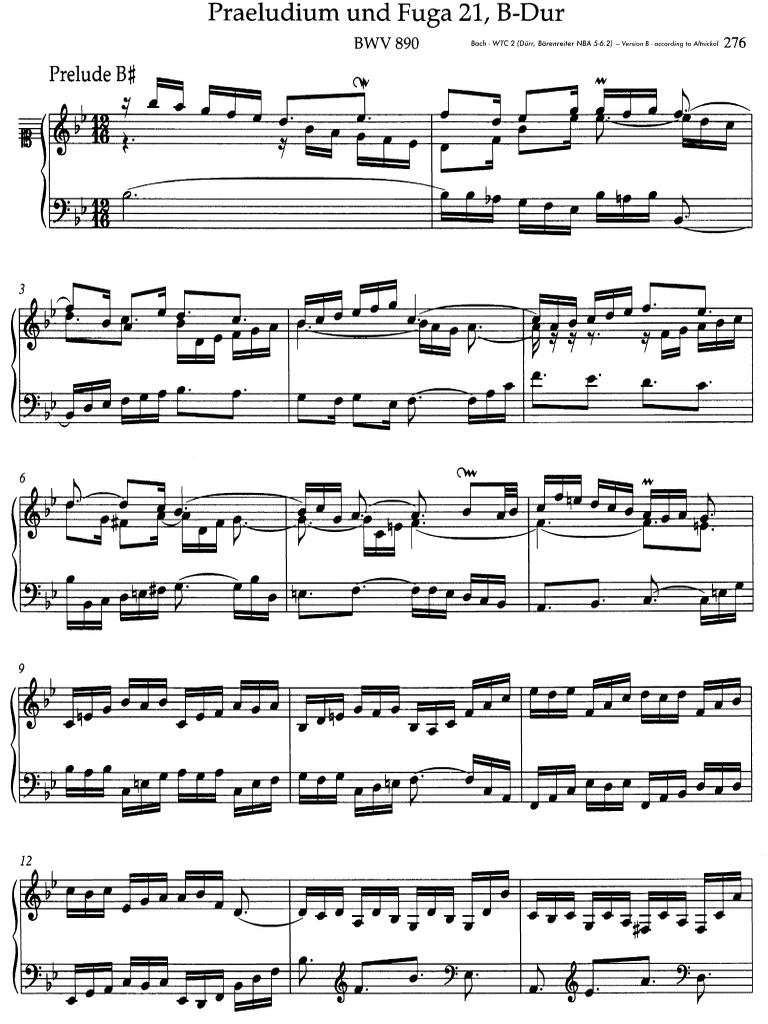 IMSLP675655-PMLP787007-Bach - WTC 2 (NBA), Prelude and Fugue 21 (B-Flat ...