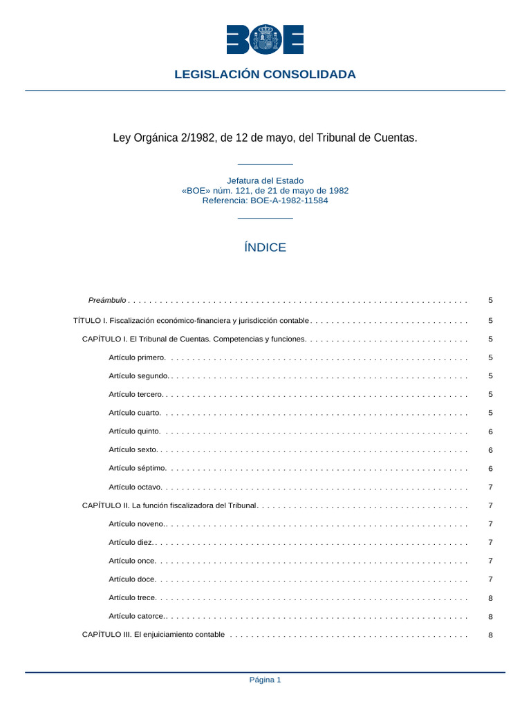 BOE-A-1982-11584-consolidado | PDF | Ley politica | Instituciones ...