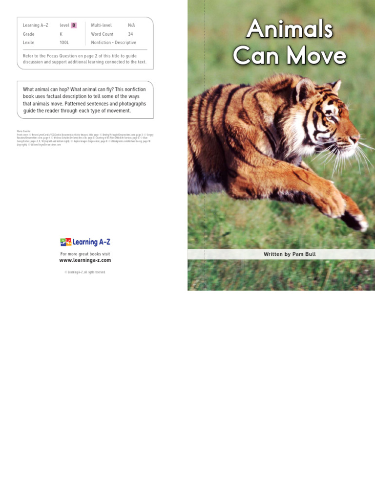 Raz lb18 Animalscanmove CLR Ds | PDF