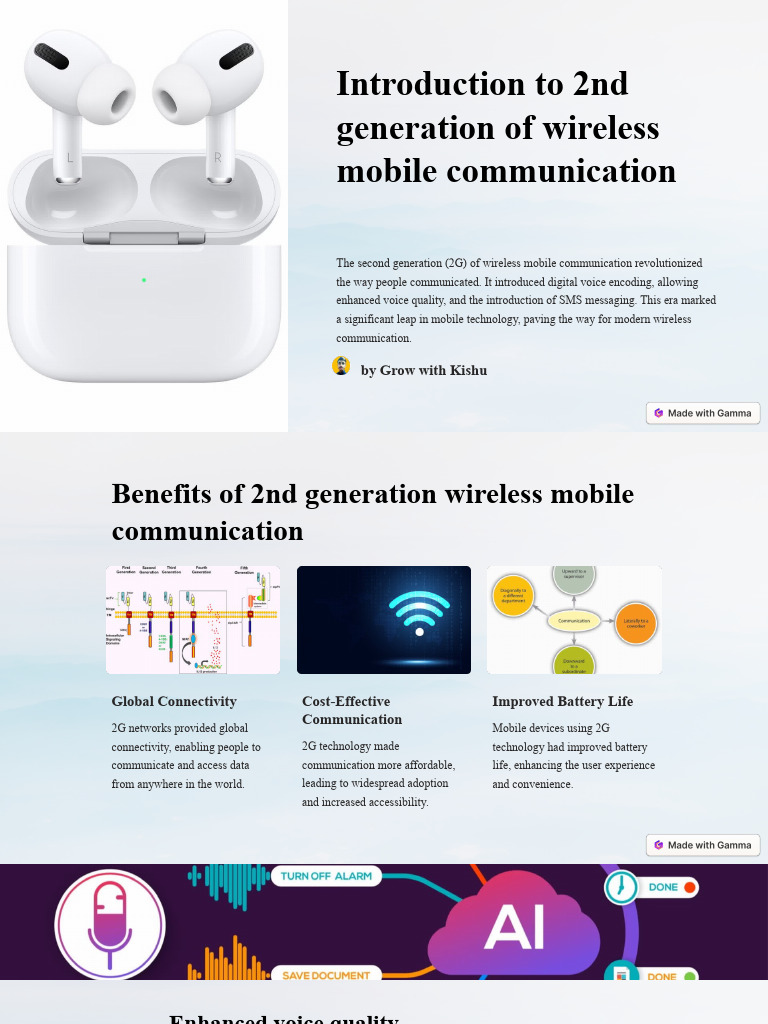 Introduction To 2nd Generation of Wireless Mobile Communication | PDF ...