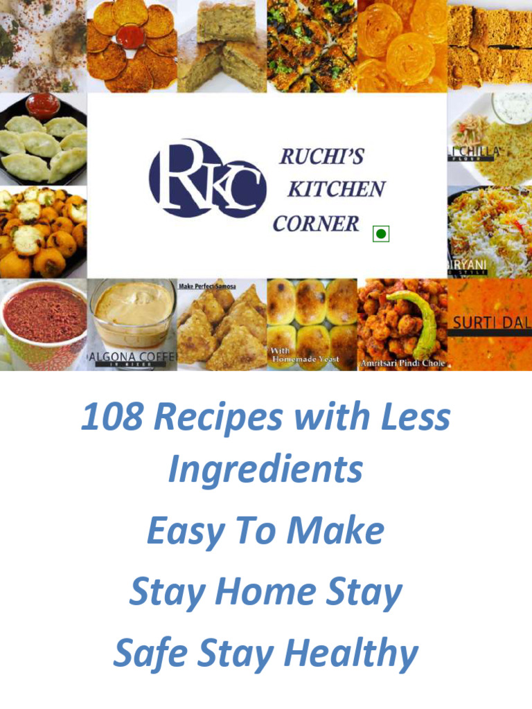 108 Recipes With Less Ingredients To Try at Home | PDF | Cooking | Foods