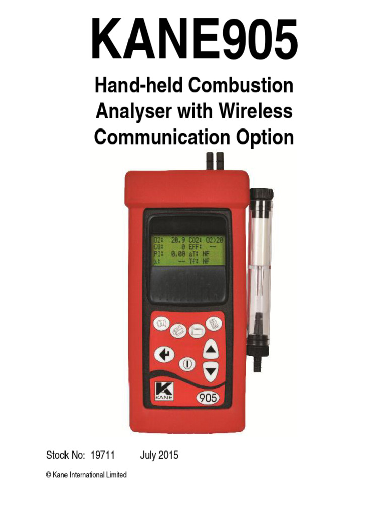 KANE 905 Manual | PDF | Battery Charger | Menu (Computing)