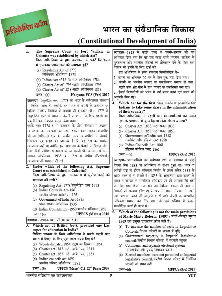 Indian Constitution & Polity GS | PDF