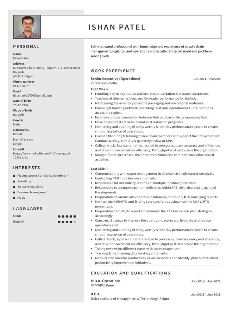 Resume Ishan Patel | PDF