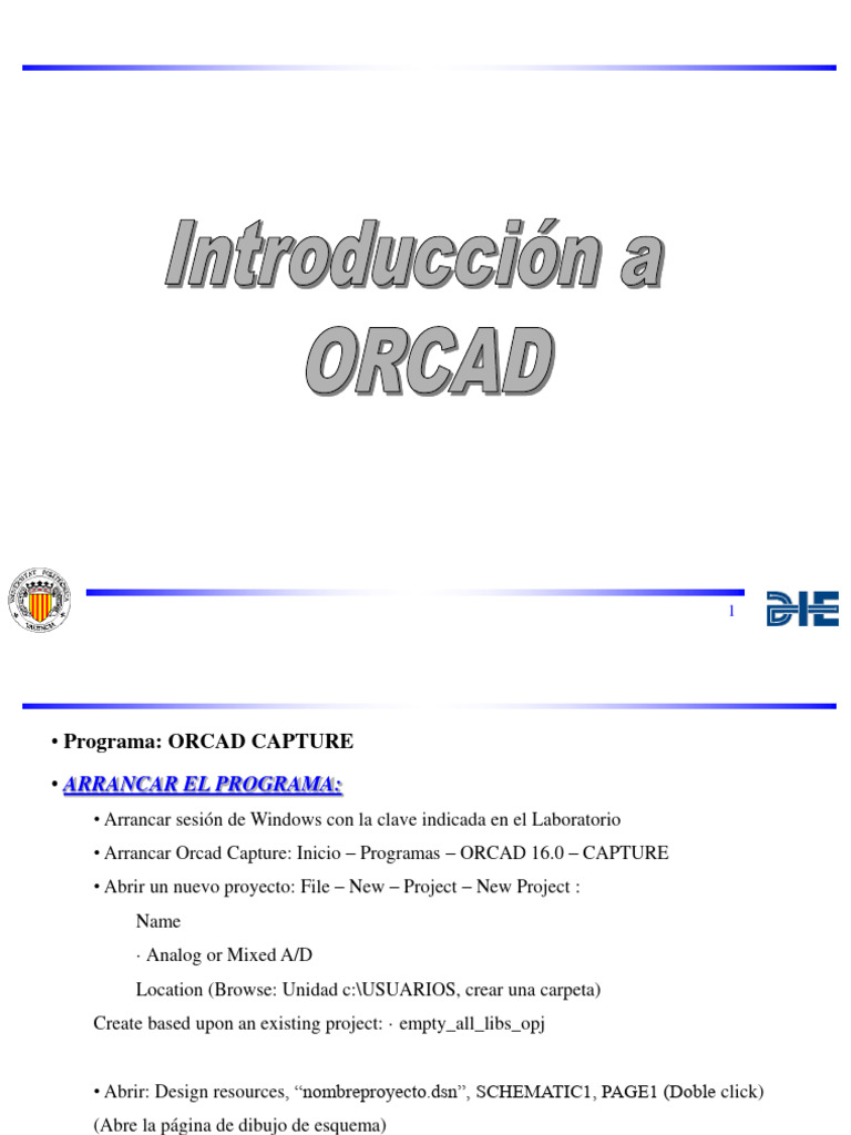Introducción A Orcad | PDF | Software