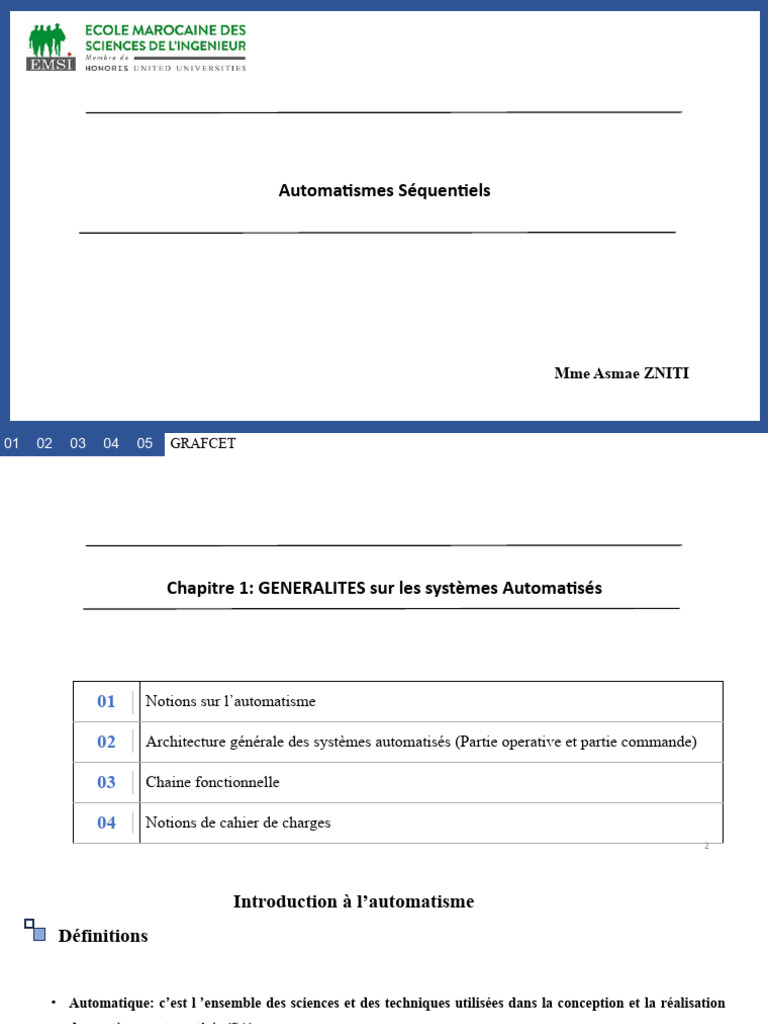 Copie de Cours-Automatisme | PDF | Automate programmable industriel ...