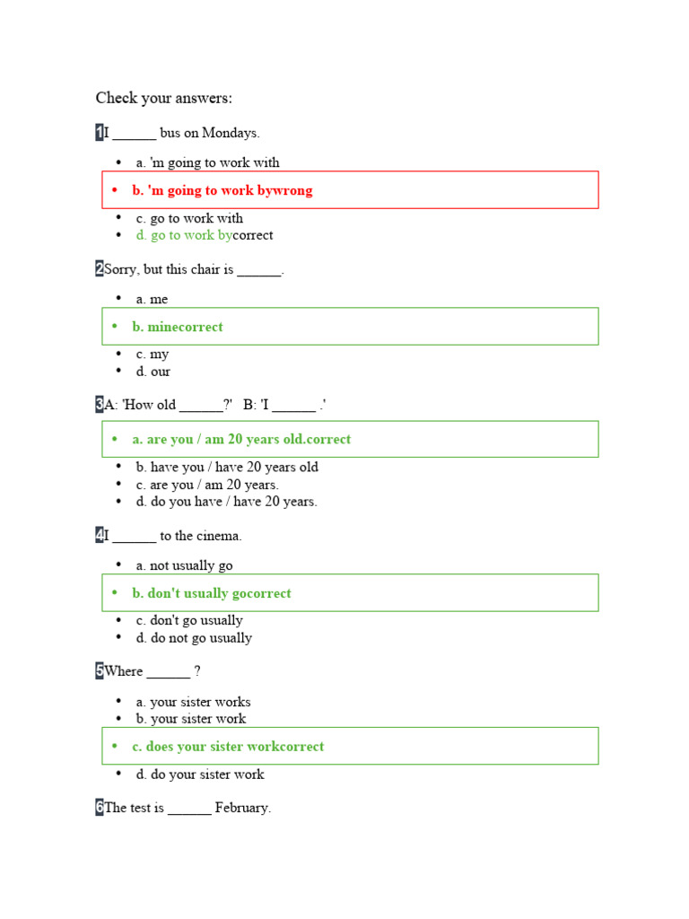 Test Ingles | PDF