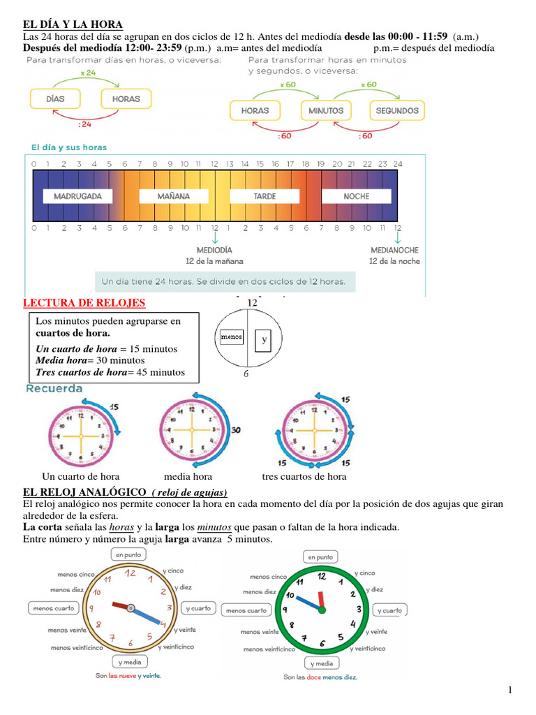 Los Relojes | PDF | Horología | Reloj