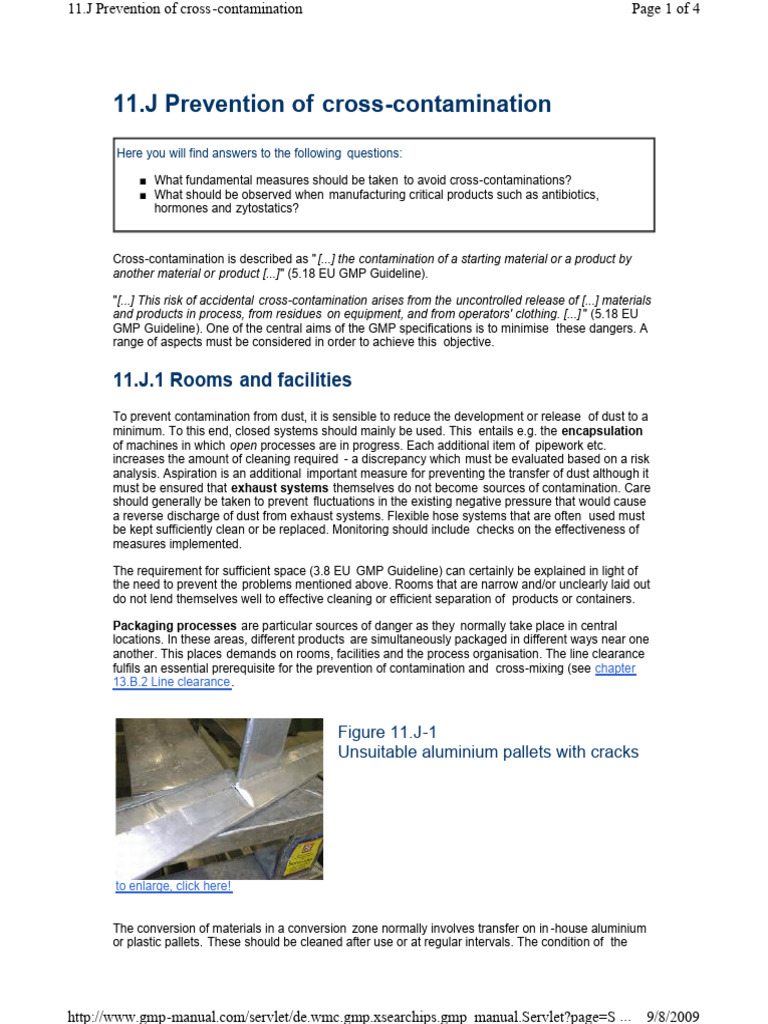 11.J Prevention of Cross-Contamination | PDF | Technology & Engineering