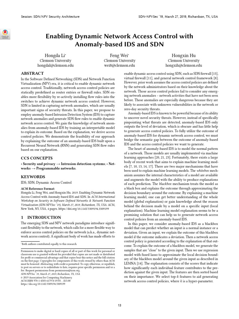 Enabling Dynamic Network Access Control With Pdf Transmission