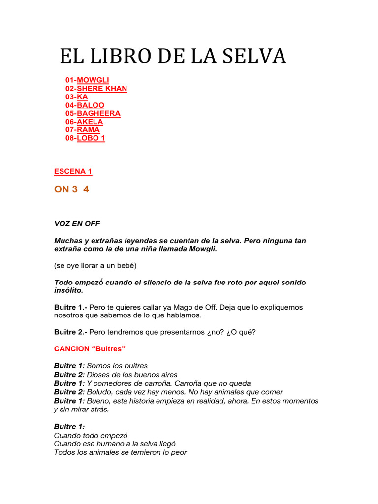 El Libro de La Selva | PDF | El libro de la selva (película de 1967)