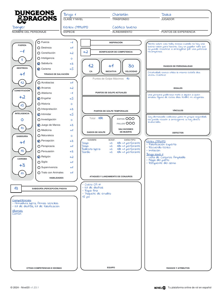 Dangler Nivel 1 | PDF