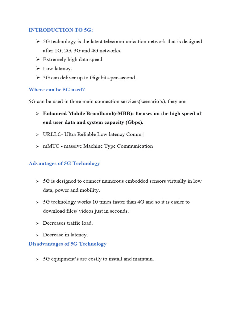 5G-NR-Introduction | PDF | 4 G | Computer Network