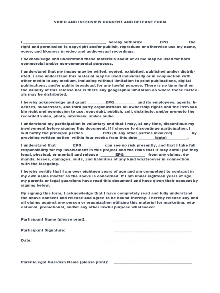 Letter of Consent Public and Children | PDF | Consent | Copyright