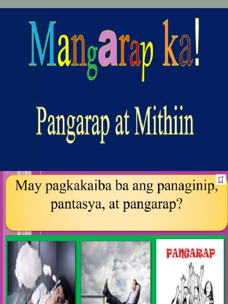 Pangarap at Mithiin | PDF