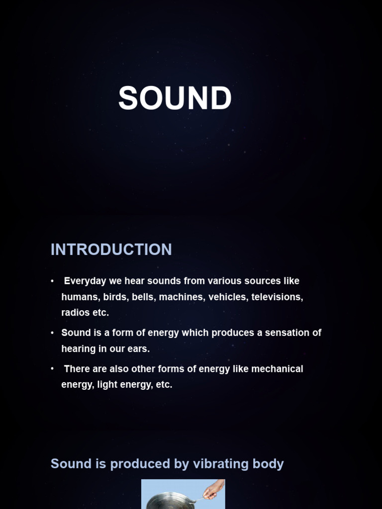 Sound 2nd Jan | PDF | Sound | Waves