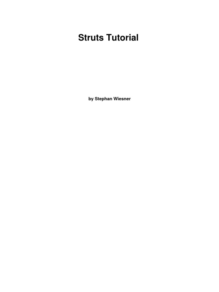JSP - Struts Tutorial-54 | PDF