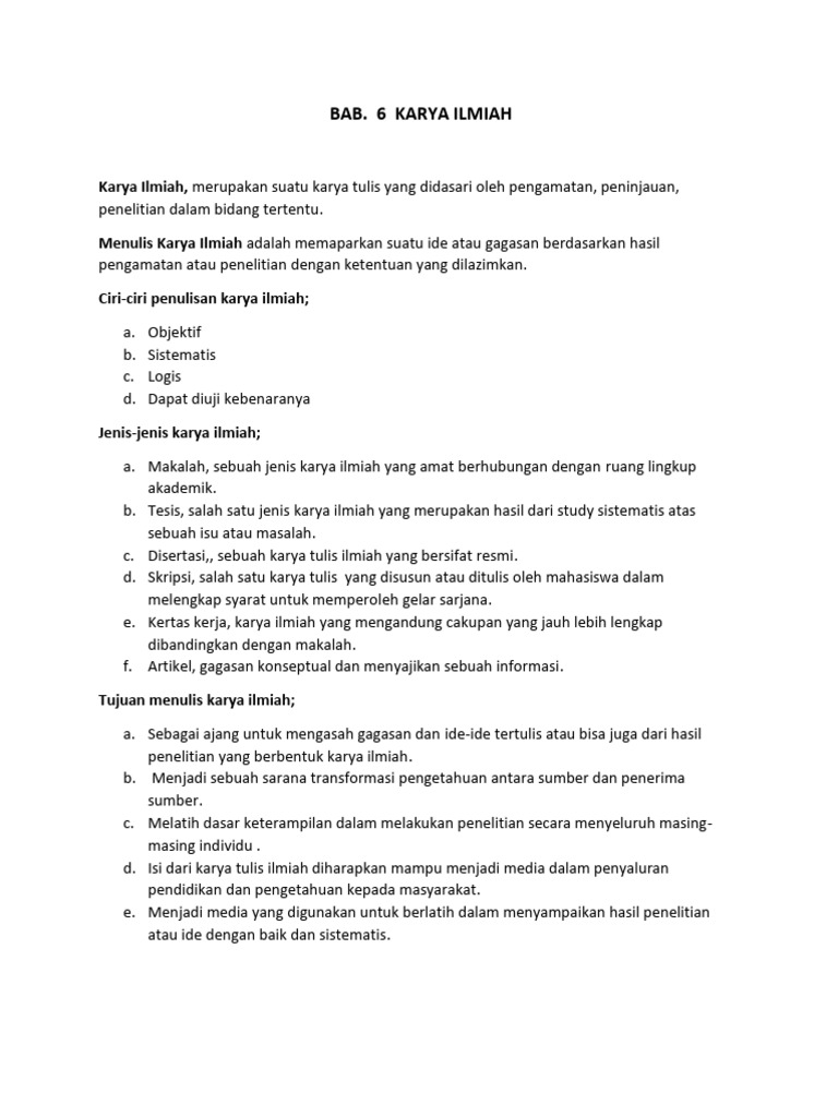 Materi Karya Ilmiah | PDF | Kajian Bahasa Asing