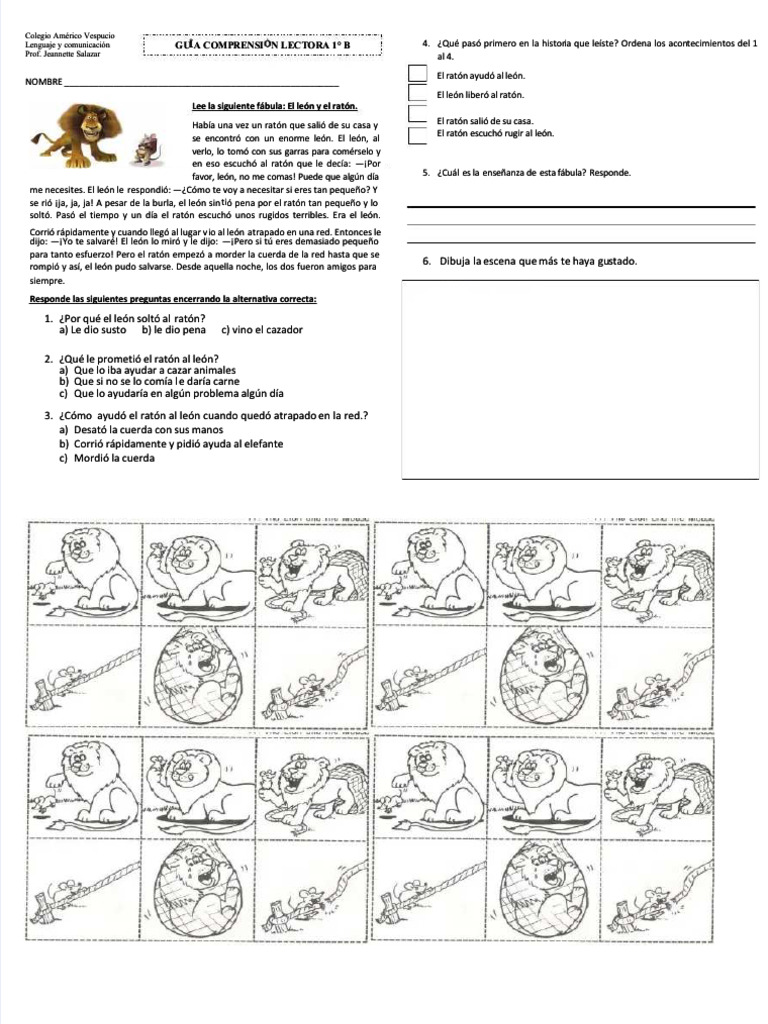 pdf-fabula-primero-el-raton-y-el-leon_compress | PDF