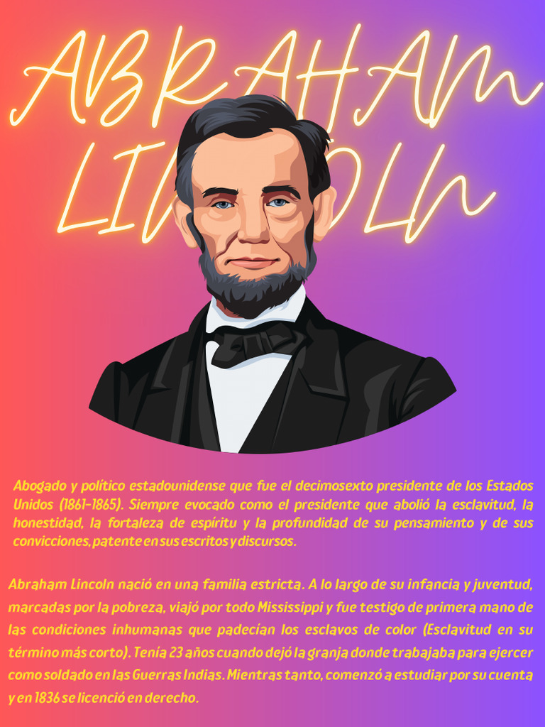 Abraham Lincoln | PDF | Abraham Lincoln | Esclavitud