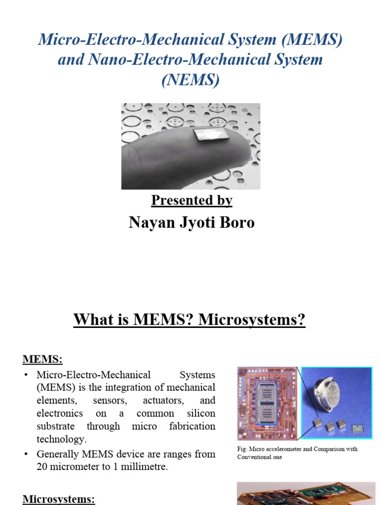 MEMS Ans NEMS | PDF | Nanotechnology | Wafer (Electronics)