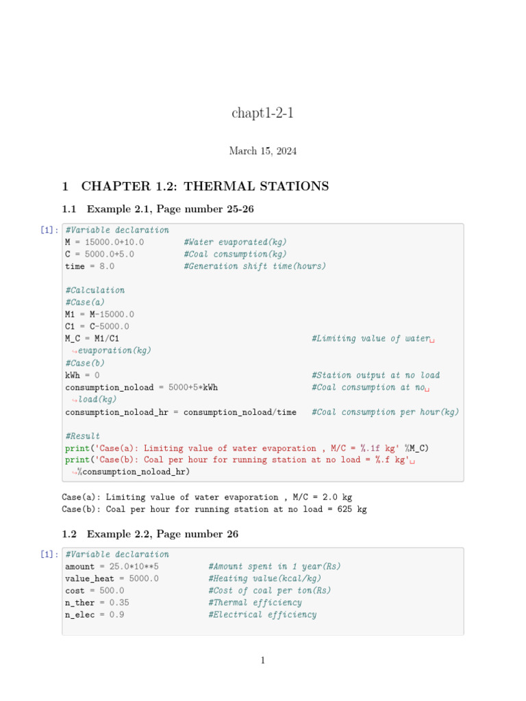 Chapt1 2 1 | PDF | Power Station | Watt