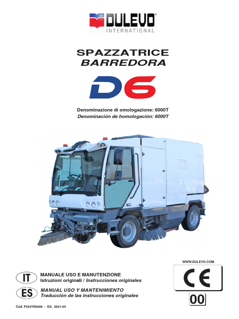 Manual Barredora Dulevo | PDF