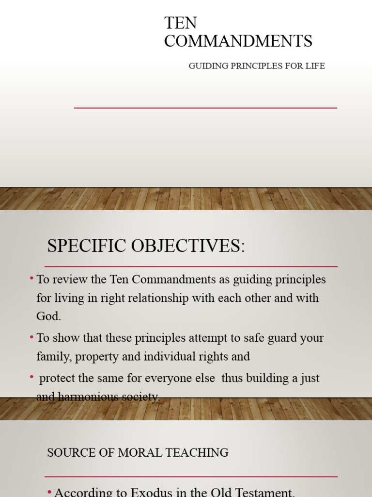 4 th Form Ten Commandments-1 | PDF | Ten Commandments | Shabbat