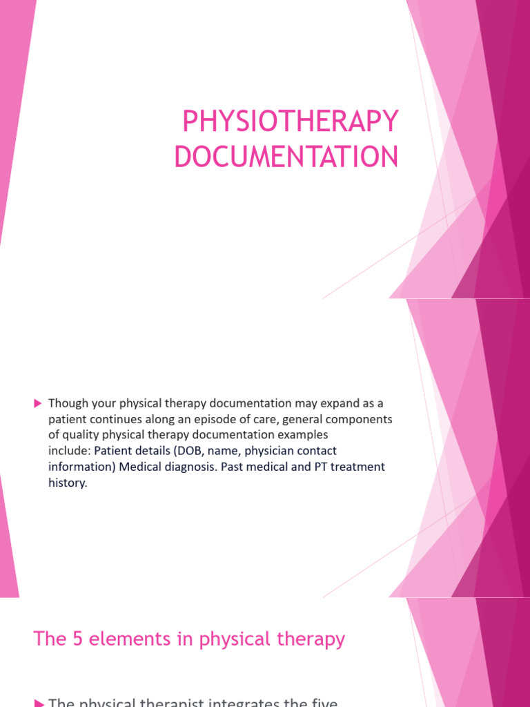 Physiotherapy Documentation Guide | PDF | Physical Therapy | Medical ...