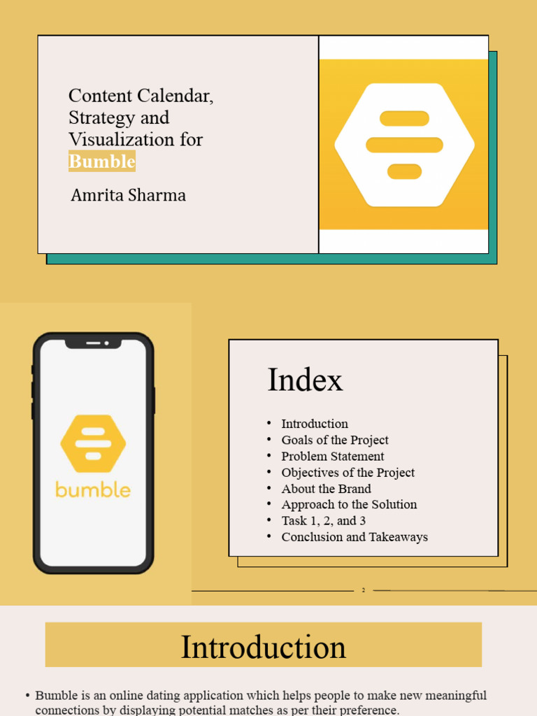 Amrita Sharma - Content Calendar, Content Strategy and Visualization For Bumble | PDF | Tinder ...