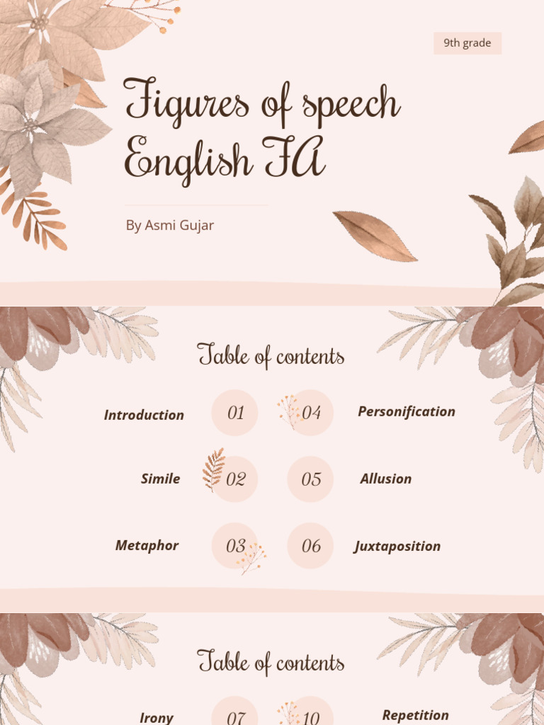 Figures of Speech English | PDF | Satire | Metaphor