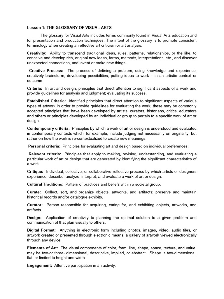 Glossary | PDF | Idea | Image Glossary | PDF | Idea | Image