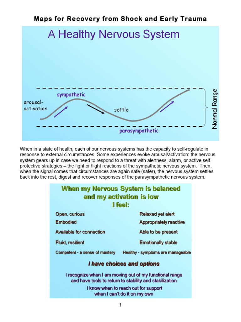 Somatic Experiencing Maps-For-Recovery | PDF | Attachment Theory ...