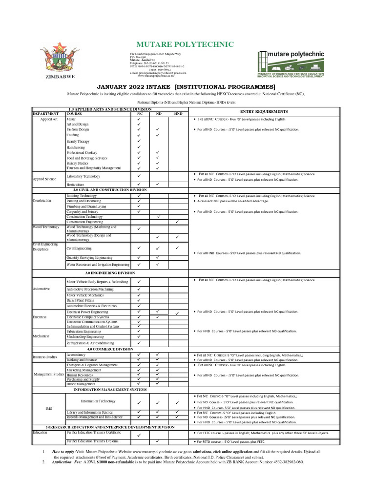 2022 January Intake Advert | PDF | Engineering | Car