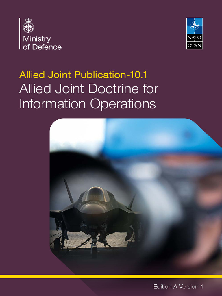 AJP 10 1 Info Ops UK Web | PDF | Strategic Communication | Peacebuilding
