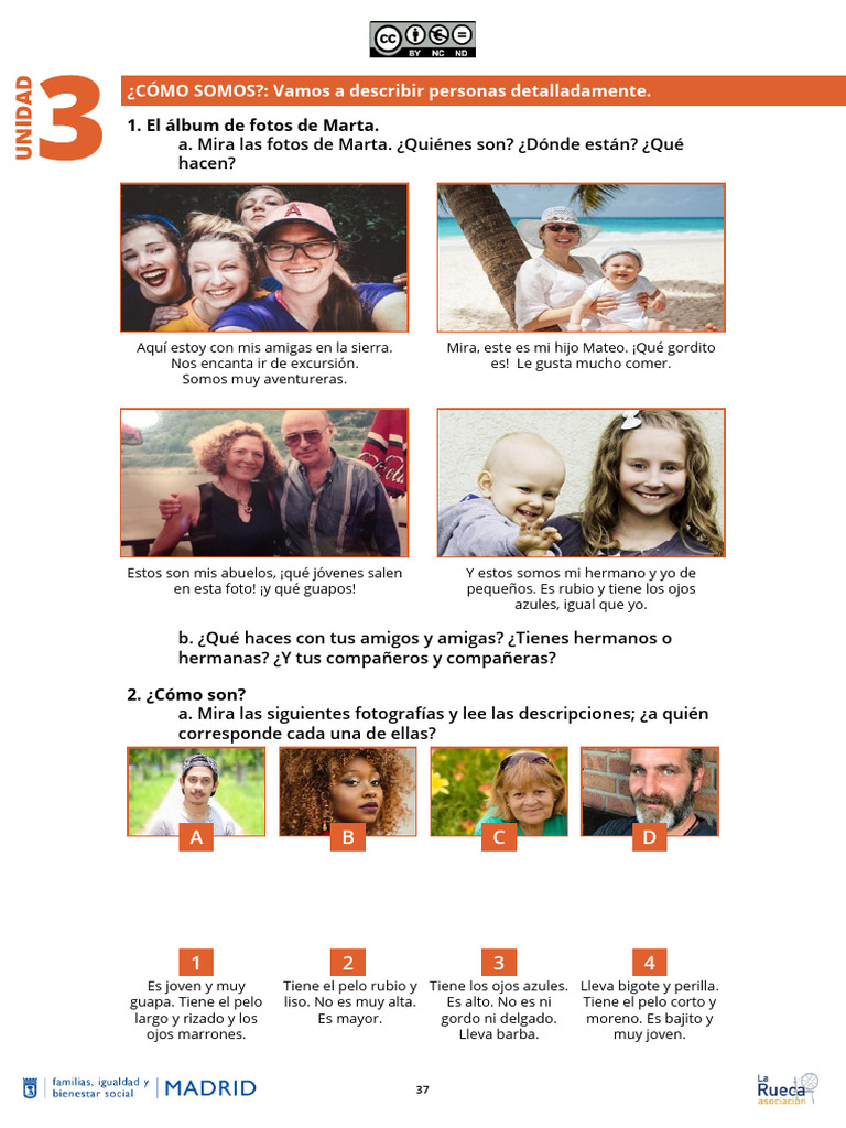 Spanish Lessons - Unidad 3 - Verbos Ser, Tener y Llevar. Descripciones ...