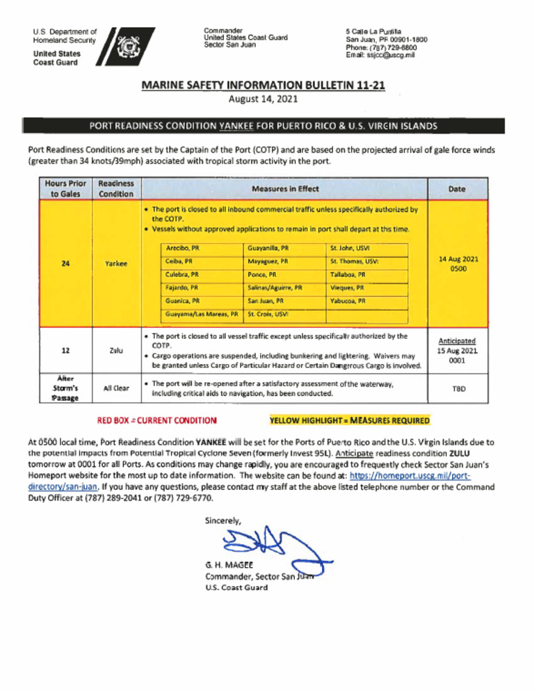 Msib 11-21 Portcon Yankee - 95L | PDF