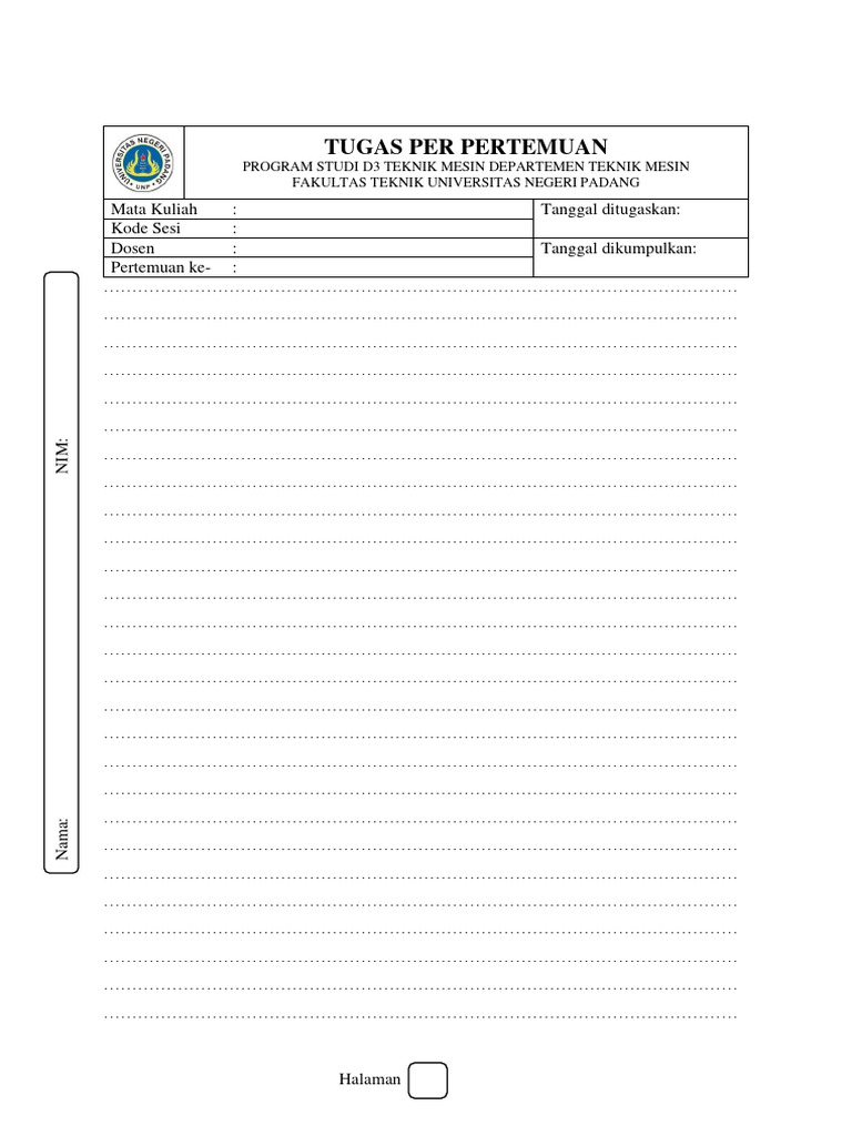 2024 D3TM Format Tugas | PDF