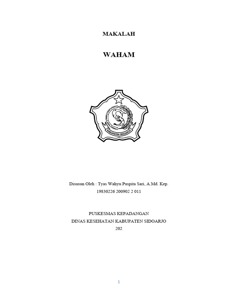 Makalah Askep Waham Tyas 2023 | PDF | Karier & Perkembangan