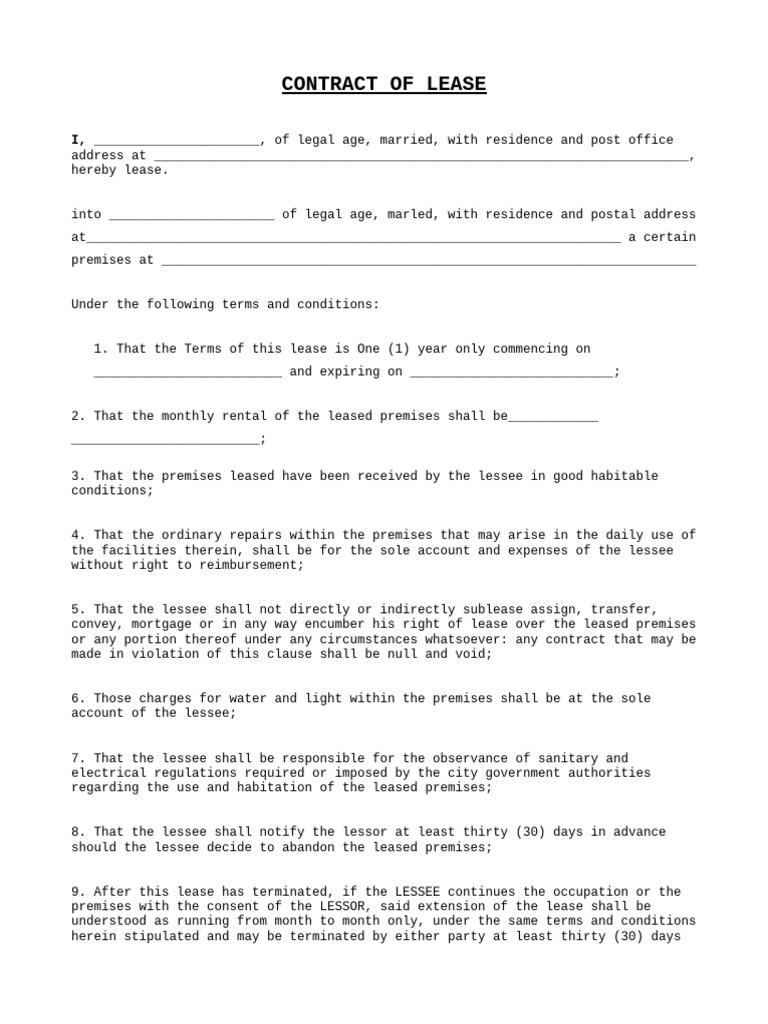 Notary of Lease Philippines | PDF | Lease | Legal Documents