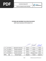 Isolation Philosophy | PDF | Valve | Pipe (Fluid Conveyance)